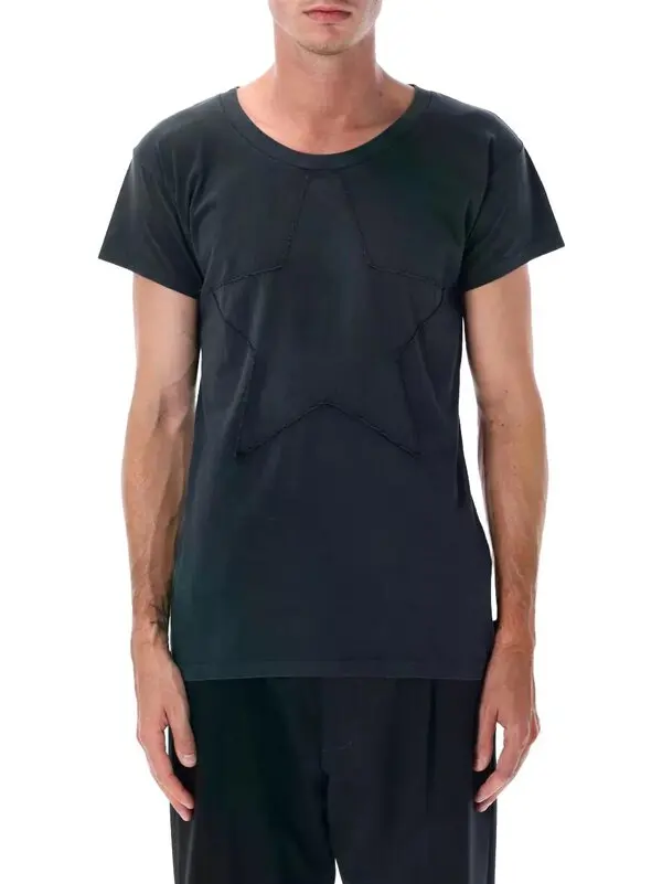 MAISON MARGIELA Star-appliqué Crew-neck T-shirt - Black