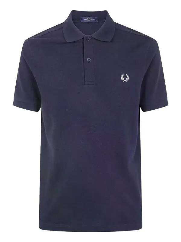 Fred Perry Laurel Wreath-embroidered Polo Shirt - Blue