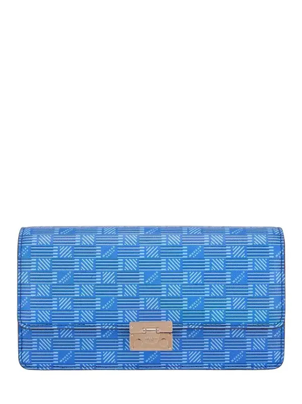 Moreau Gigi Monogram-pattern Crossbody Bag - Blue