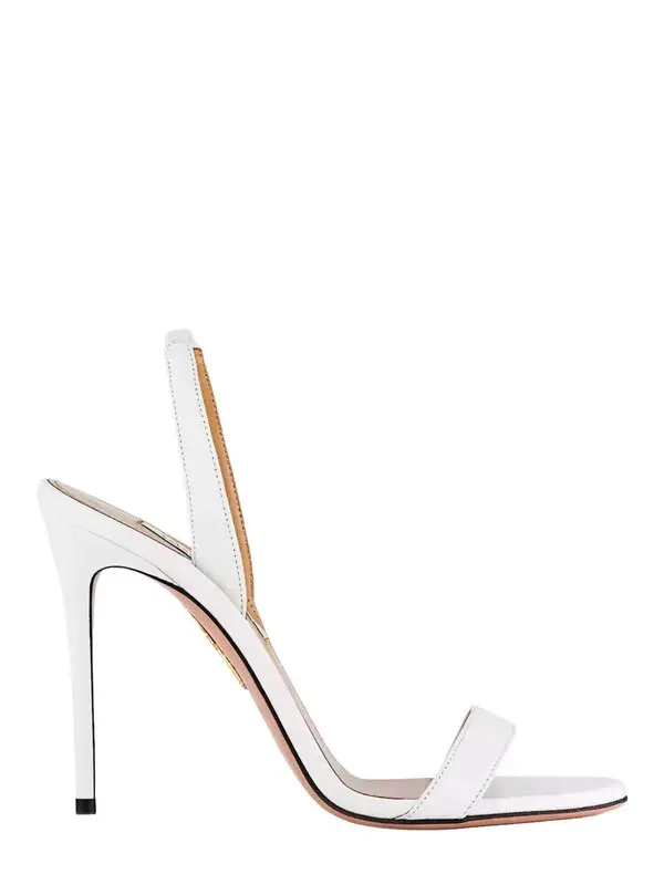 AQUAZZURA 105mm So Nude Sandals - White