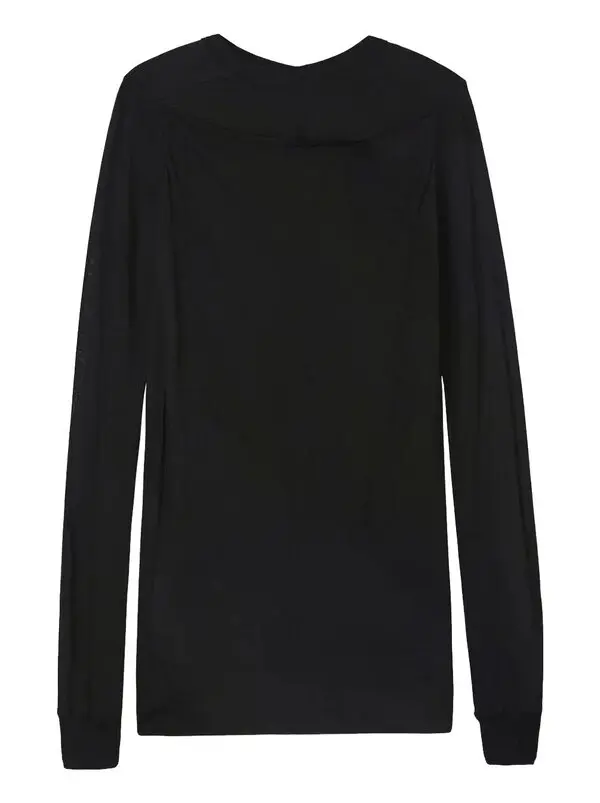 Rick Owens Slashed Levels Long-sleeve T-shirt - Black