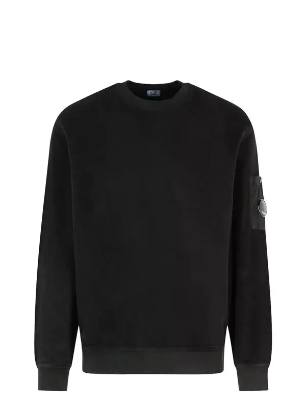 C.P. COMPANY Pocket-patch Crew Neck Sweatshirt - Black