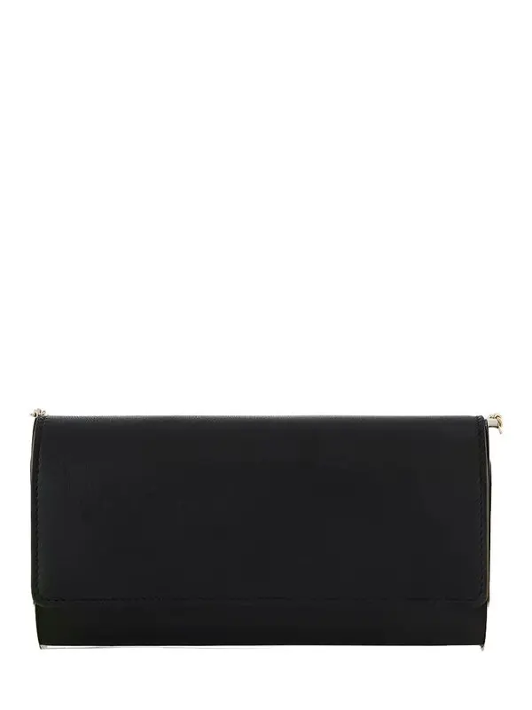 AQUAZZURA Metallic-plaque Chain Shoulder Bag - Black