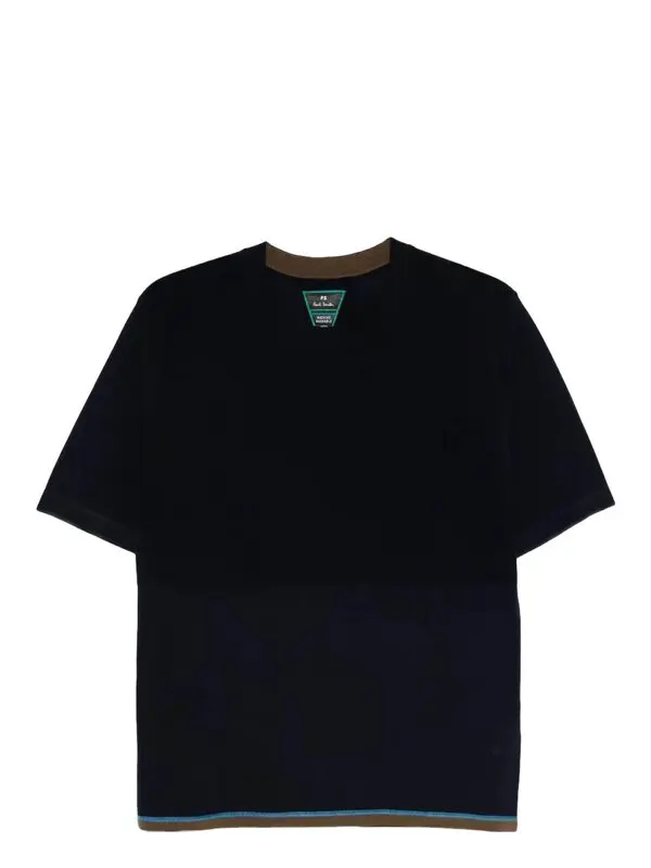 Paul Smith Short-sleeve Wool Sweater - Blue