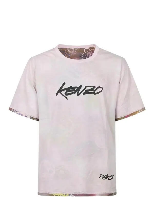 Kenzo X Futura Logo-print T-shirt - Pink