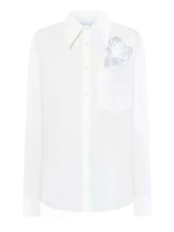 Giuseppe Di Morabito Crystal-embellished Shirt - White