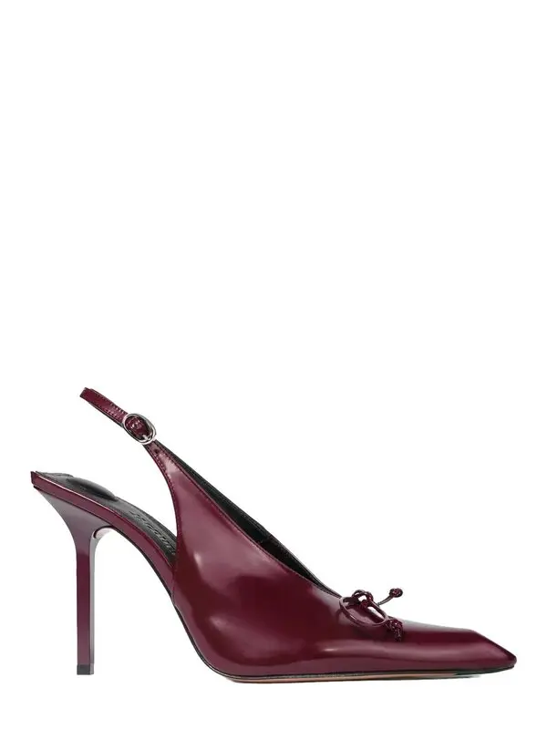 Jacquemus 100mm Cubisto Bow Slingback Pumps - Red