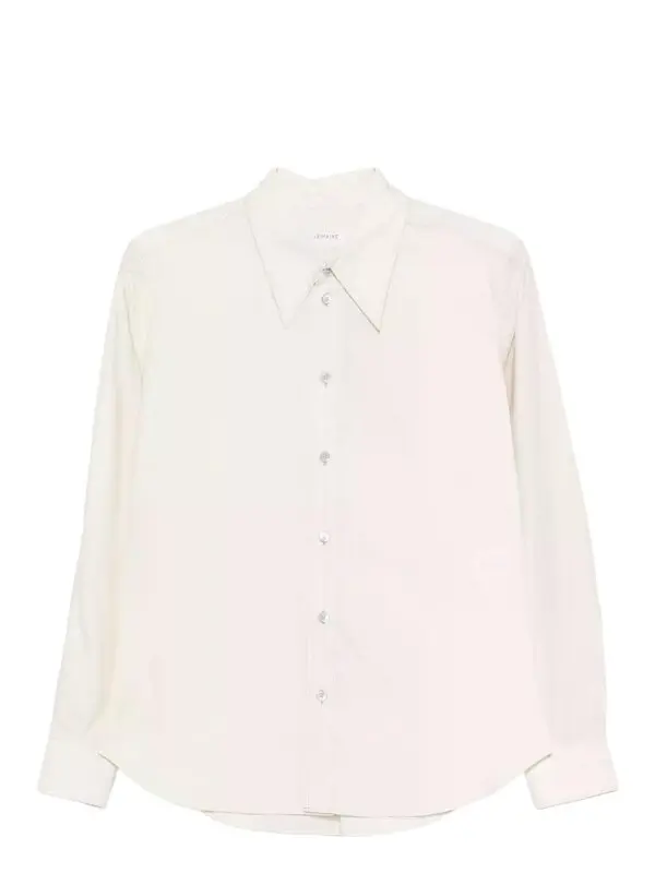 LEMAIRE Long-sleeve Button-down Shirt - Neutrals