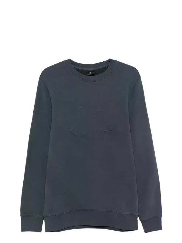 Paul Smith Embossed Crewneck Sweatshirt - Blue