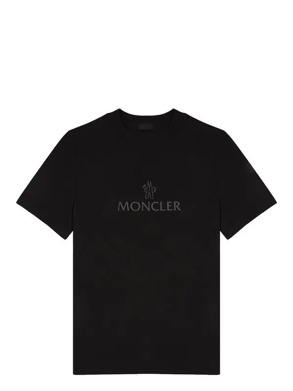Moncler Logo-print Cotton T-shirt - Black