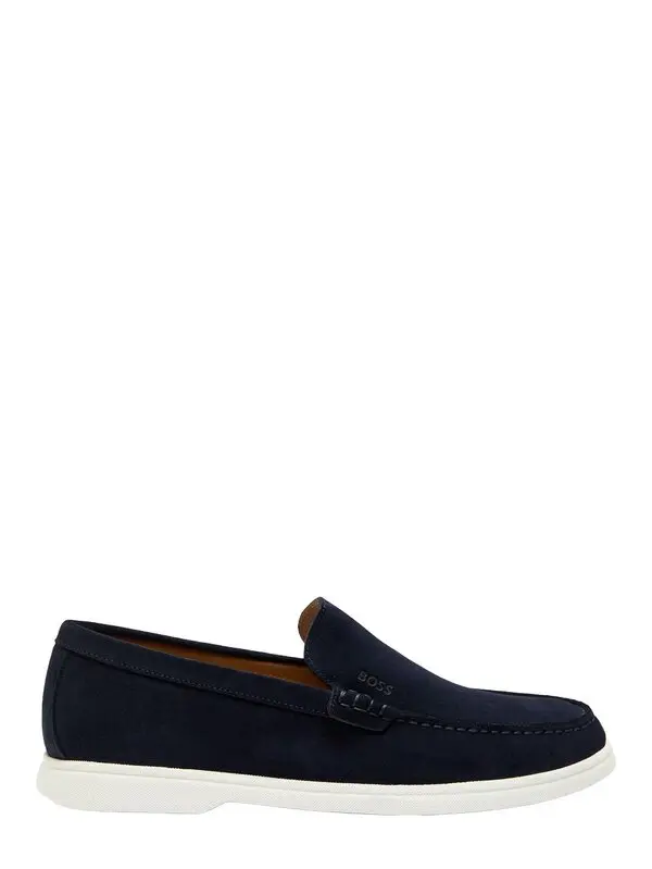 BOSS Sienne Suede Loafers - Dark Blue