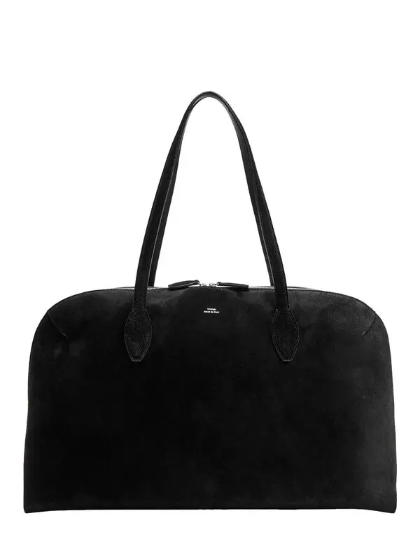 TOTEME Lounge Suede Tote - Black