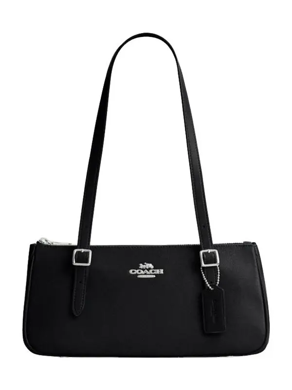 COACH Asher Shoulder Bag - Glazed Leather/silver/black