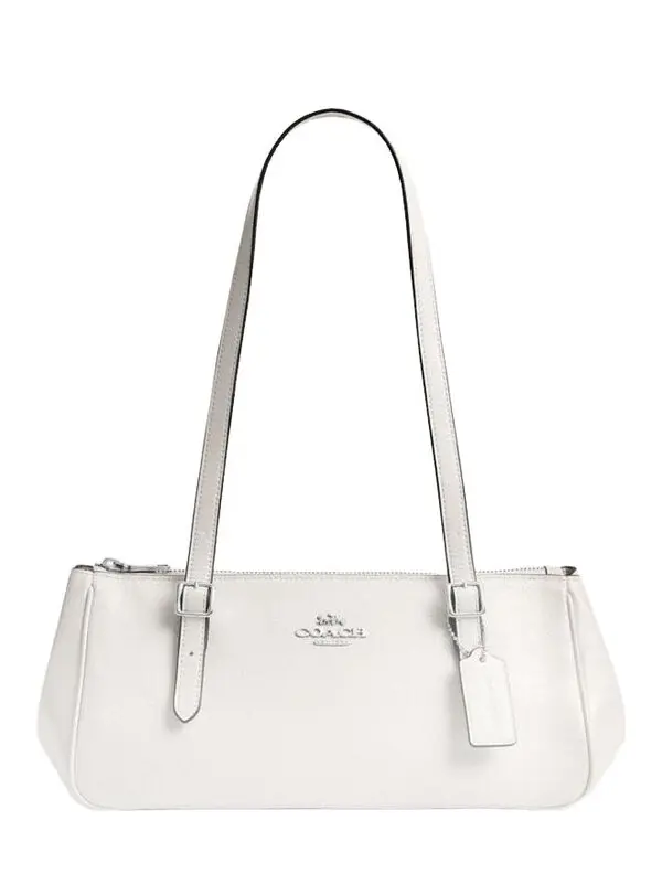 COACH Asher Shoulder Bag - Glazed Leather/silver/chalk