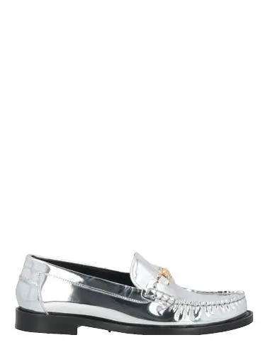 Versace Calfskin Loafers - Silver