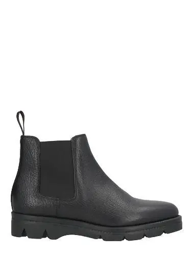 Santoni Leather Ankle Boots - Black