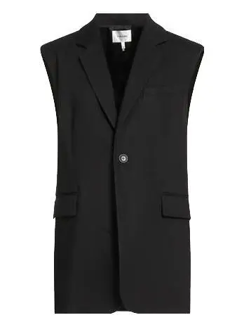 FRAME Single-breasted Sleeveless Blazer - Black