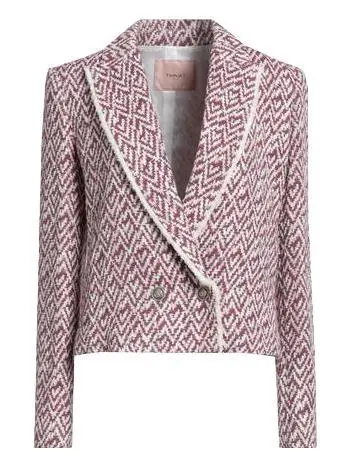 TWINSET Tweed Blazer - Red