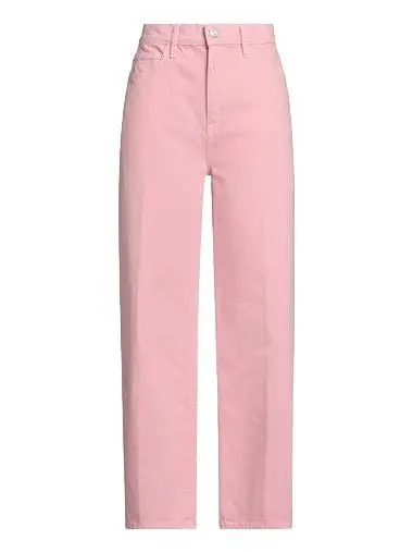 FRAME Wide-leg High-waisted Jeans - Pink