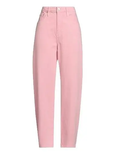 FRAME Tapered High-waisted Jeans - Pink