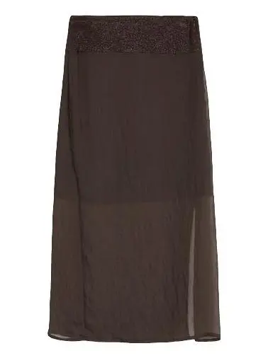 Peserico Knitted Midi Skirt - Brown