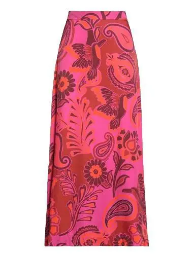 Farm Rio Maxi Flared Skirt - Red