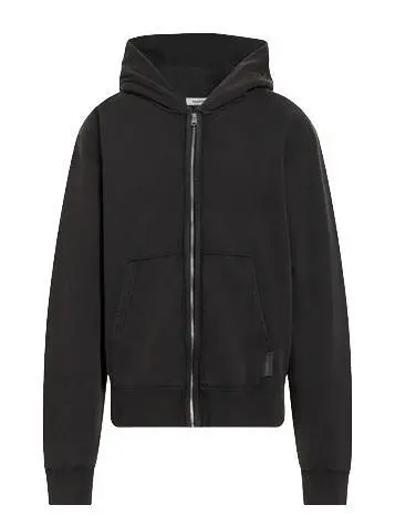 Sandro Cotton French Terry Zip-up Hoodie - Grey