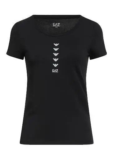 EA7 T-shirt In Cotton, Modal, And Elastane - Black