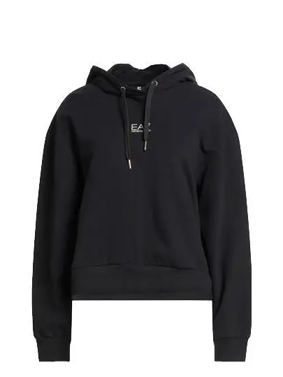 EA7 Cotton-blend French Terry Sweatshirt - Black
