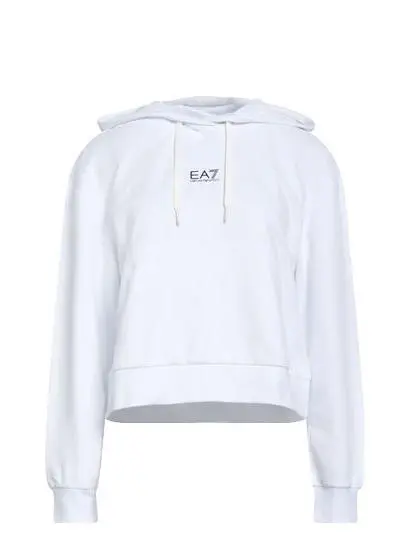 EA7 Cotton-elastane Sweatshirt - White