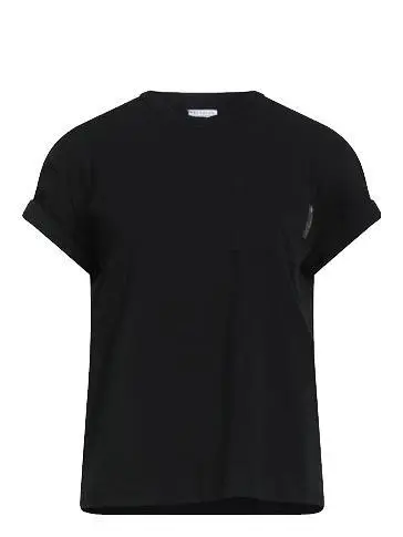 Brunello Cucinelli T-shirt In Cotton And Elastane - Black