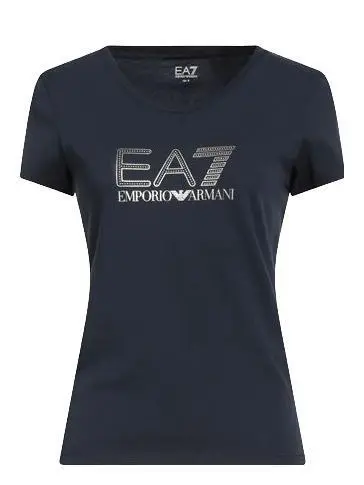 EA7 Logo-print T-shirt - Blue