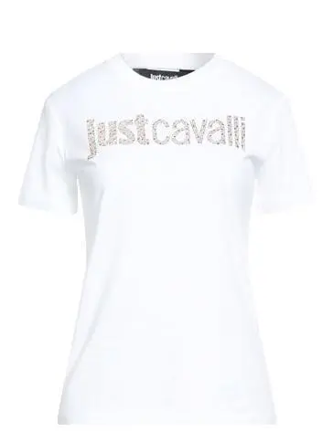 Just Cavalli T-shirt With Appliqués - White