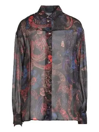 Just Cavalli Multicolor Satin Shirt - Blue