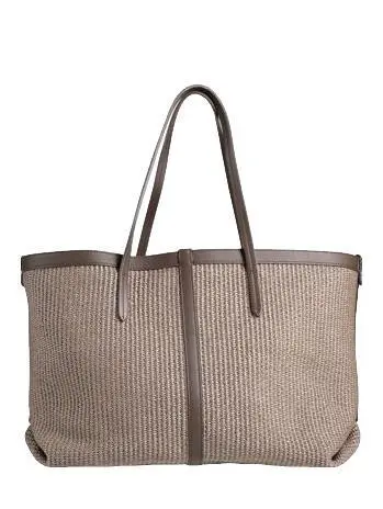 Brunello Cucinelli Handbag In Cotton And Polyamide - Beige