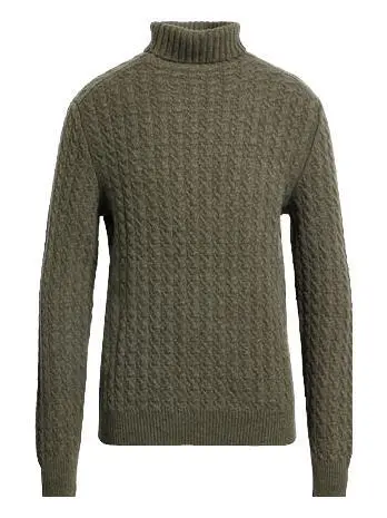 Fedeli Cashmere Cable-knit Turtleneck - Green