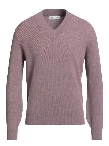Brunello Cucinelli Cashmere V-neck Sweater - Purple