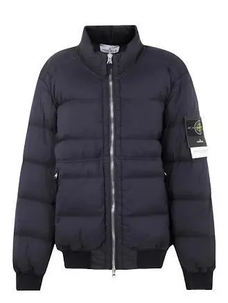 Stone Island Puffer Bomber Jacket - Black