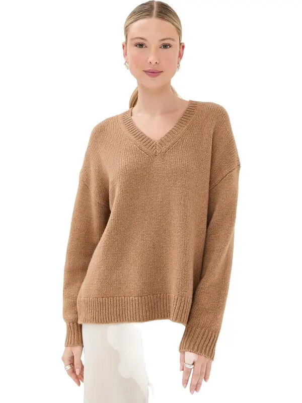 NILI LOTAN Shagan Sweater - Brown Camel