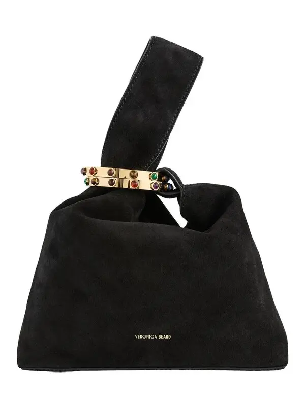 Veronica Beard Suede Swing Bag - Black
