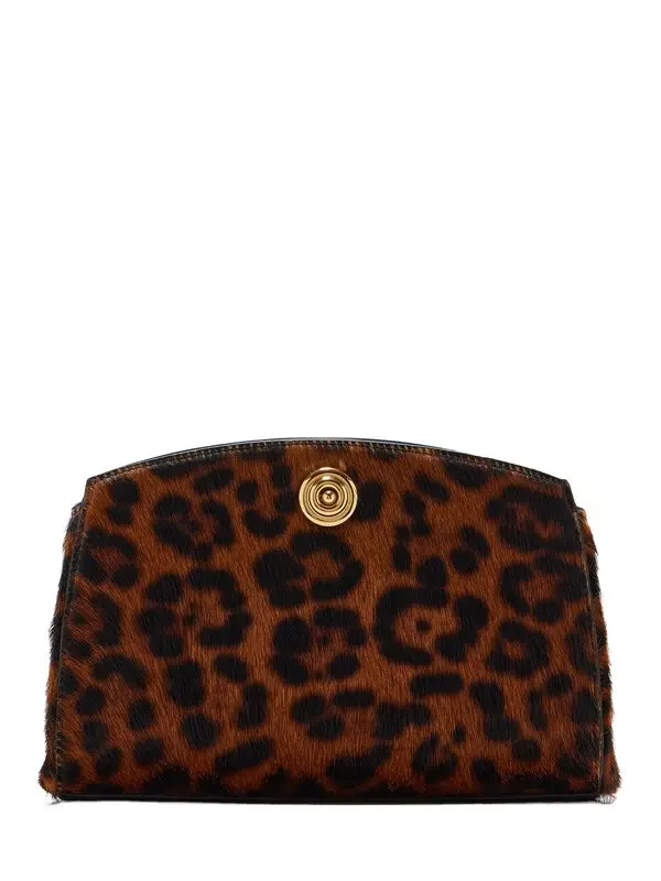 LIFFNER Pushlock Pony Hair Clutch - Animal