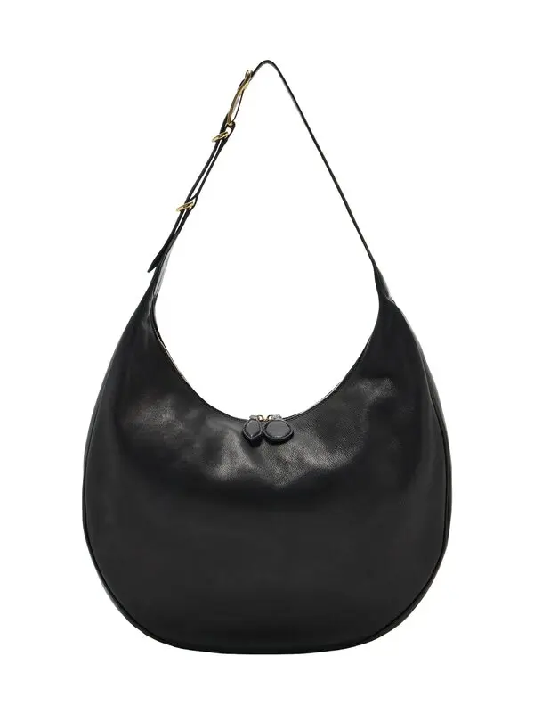 LIFFNER Moon Leather Hobo Bag - Black