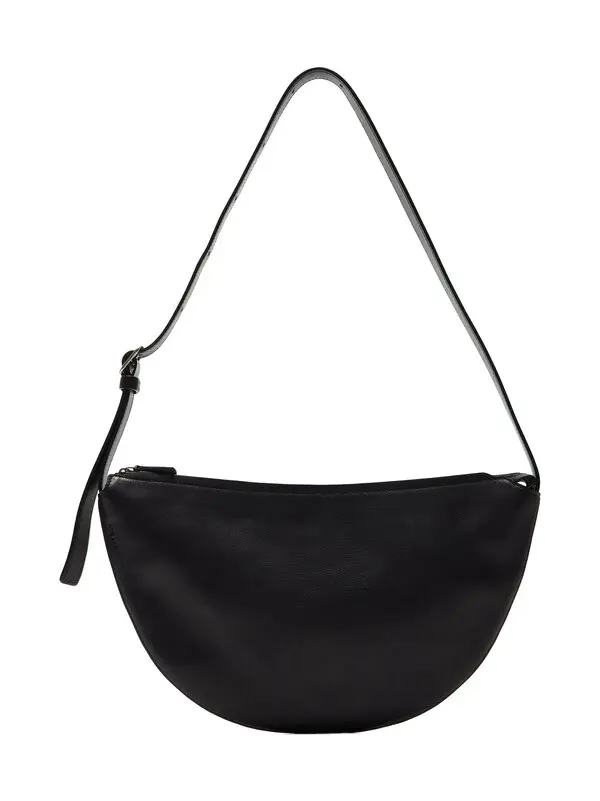 THE ROW Jouvette Leather Crossbody Bag - Black