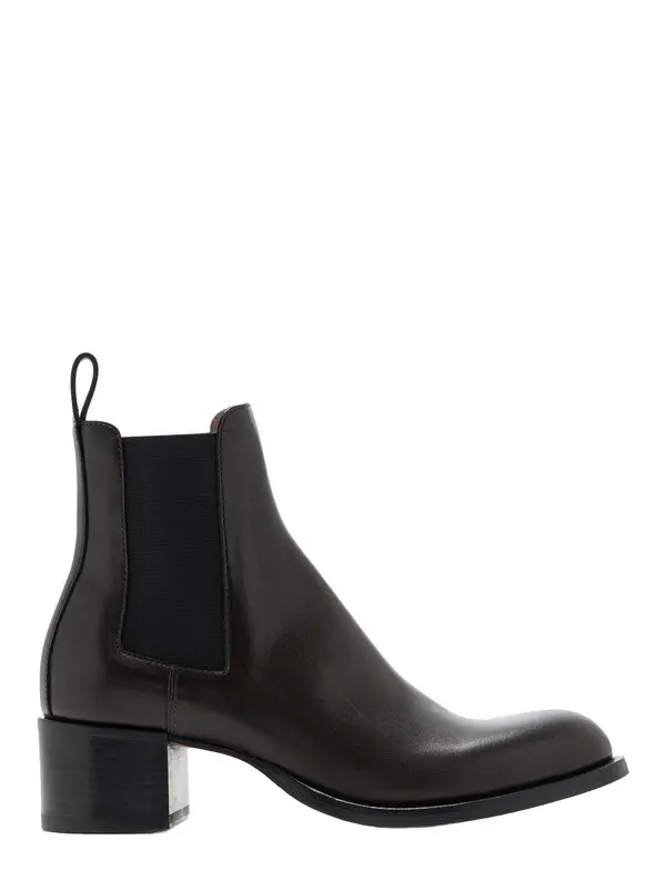 THE ROW Nobilis Leather Chelsea Boots - Brown