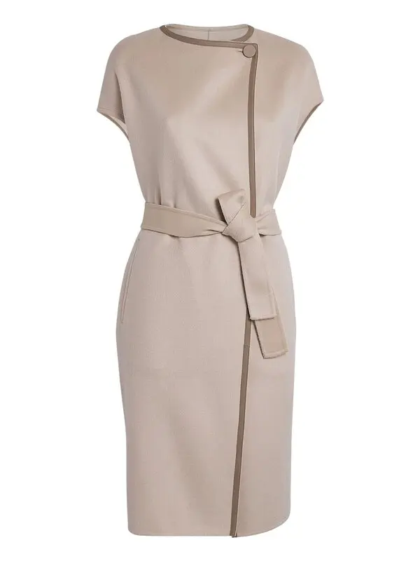 YVES SALOMON Wool-cashmere Long Cape - Beige
