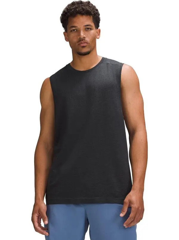 Lululemon Metal Vent Tech Sleeveless Shirt - Graphite Grey/black