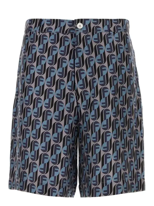 Fendi Silk Bermuda Shorts - Printed