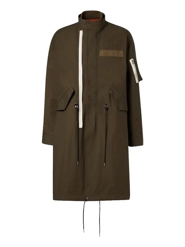 Sacai Cotton-blend Ripstop Jacket - Green