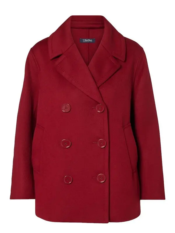 Max Mara Elise Virgin Wool Jacket - Burgundy