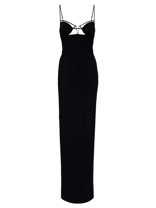 NENSI DOJAKA Cutout Gown - Black